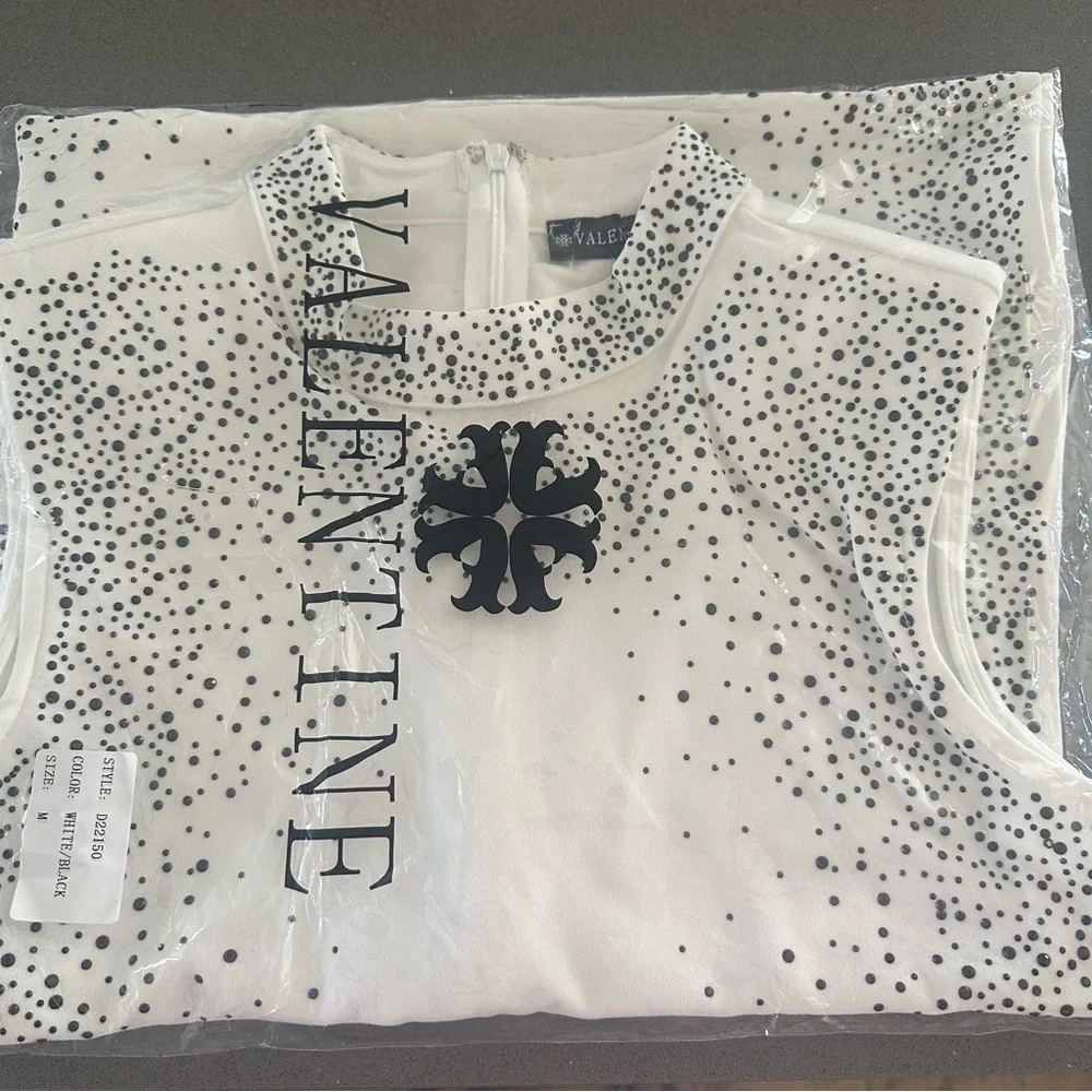 Valentine | Dresses | Valentine White Rhinestone Mini Dress Sleeveless ...